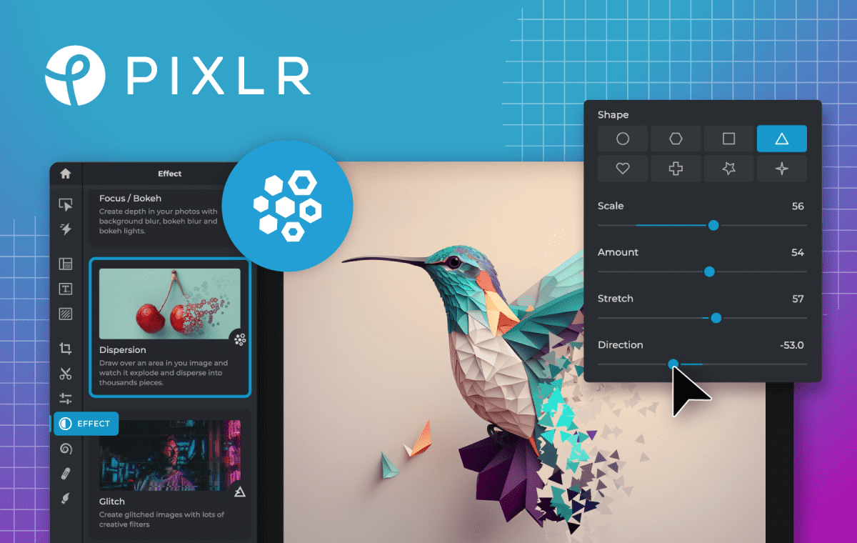 Create a buzz with Pixlr's Dispersion effect | buayamaya.blogspot.com/